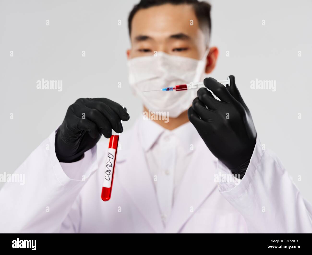 Department of medical mask laboratory sampling analyzes diagnostics ...