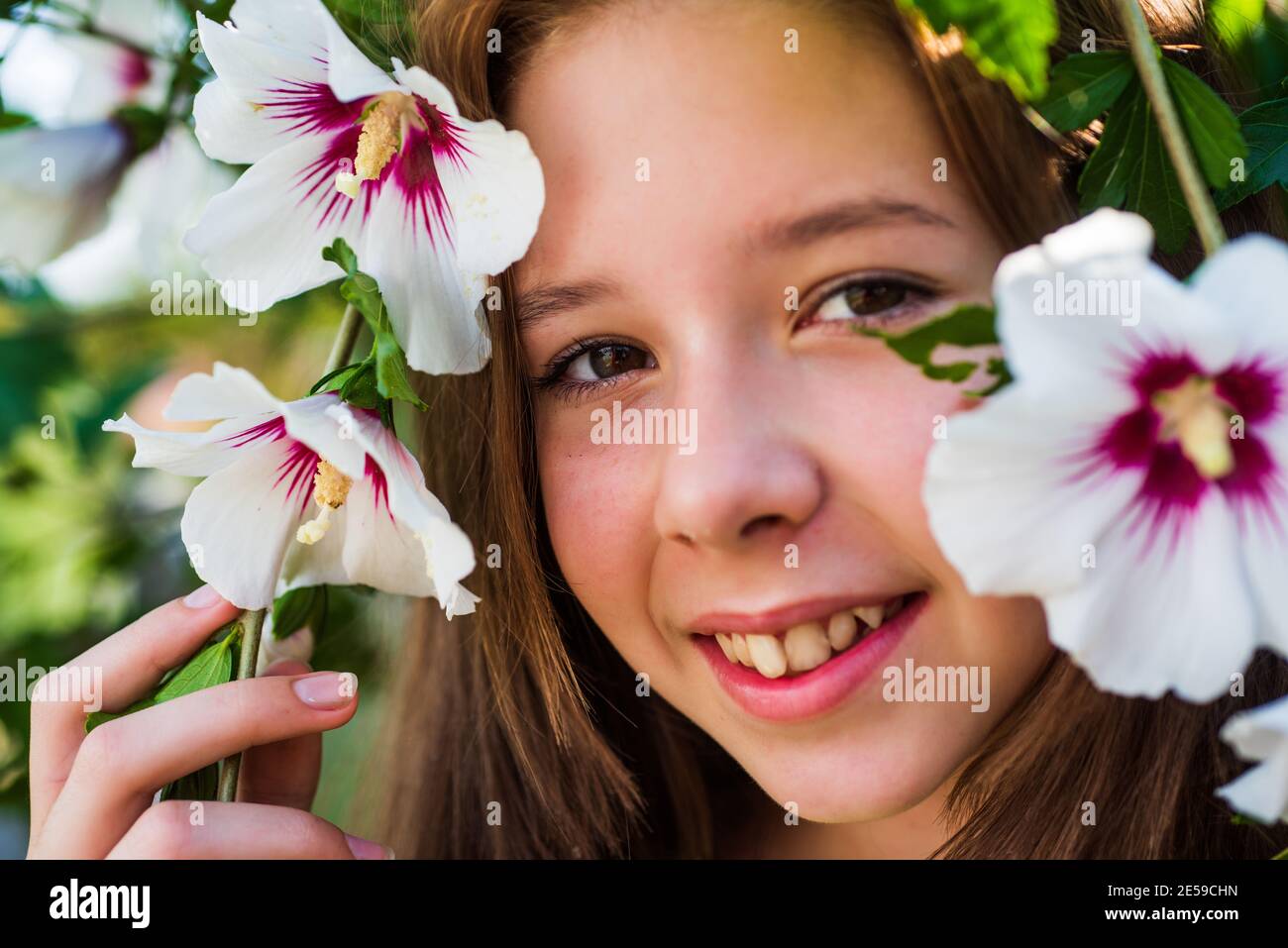 beautiful spring season. summer nature beauty. happy childhood. smell ...