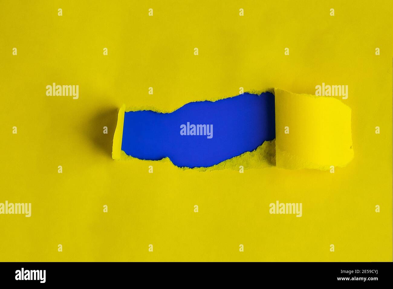 Yellow Torn Paper Ripped Edge High Resolution Stock Photography and ...