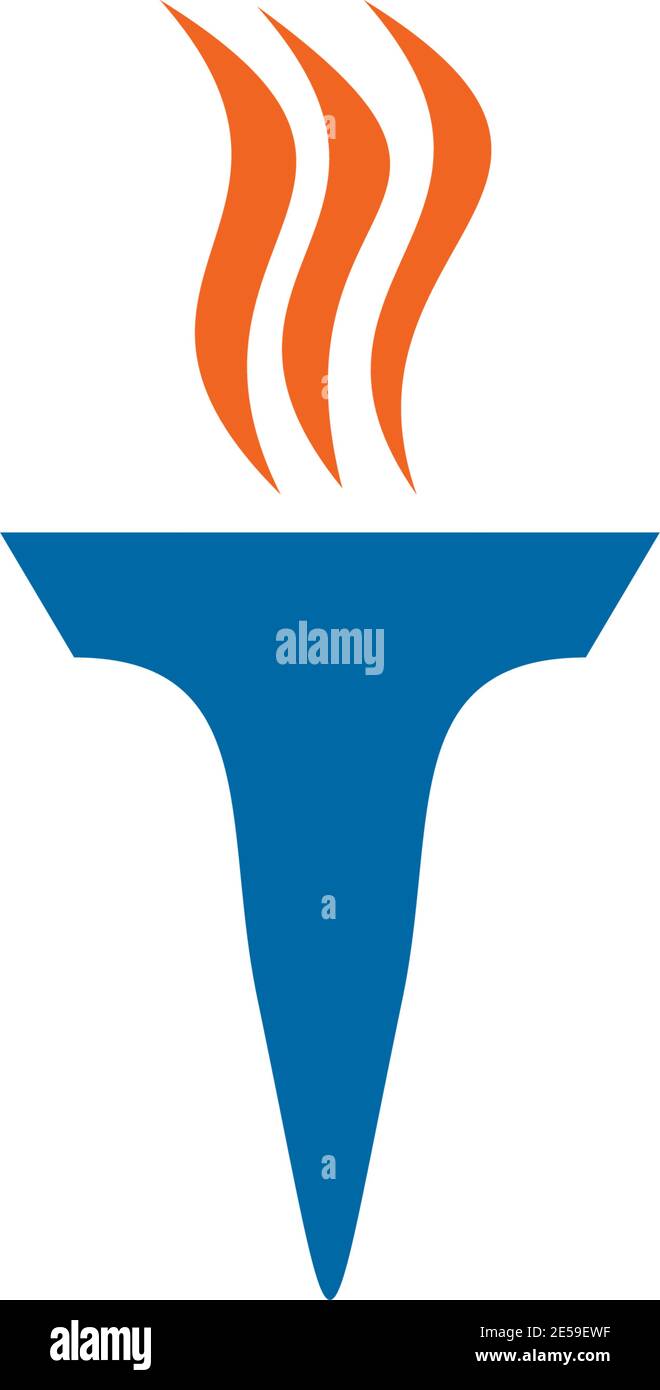 Torch icon logo design inspiraiton vector template Stock Vector Image ...