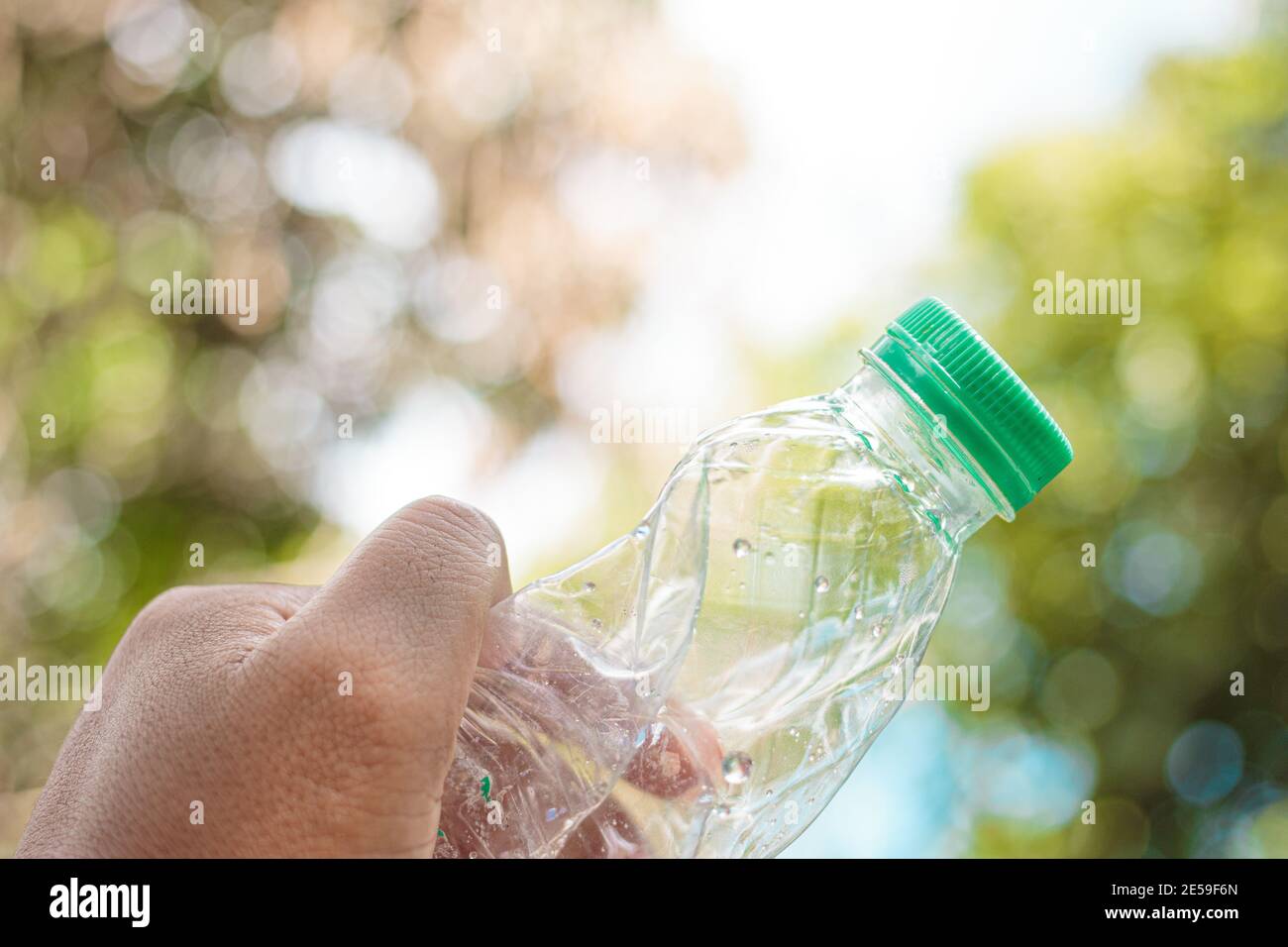 Hand Hold Show Recyclable Plastic for recycling concept reuse Stock ...
