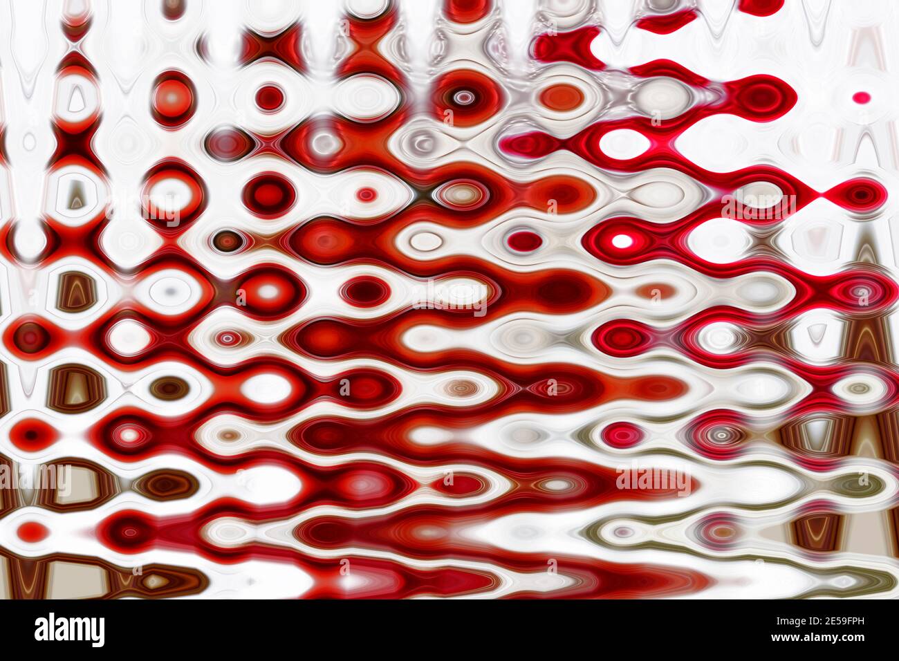 Red and white abstract circles Stock Photo - Alamy