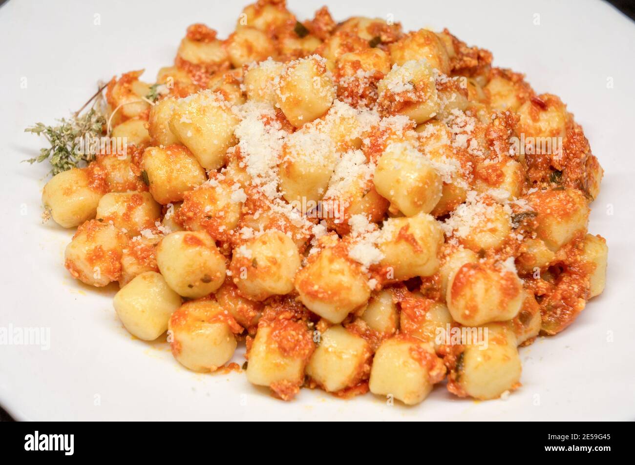 Traditional italian gnocchi closeup Stock Photo - Alamy