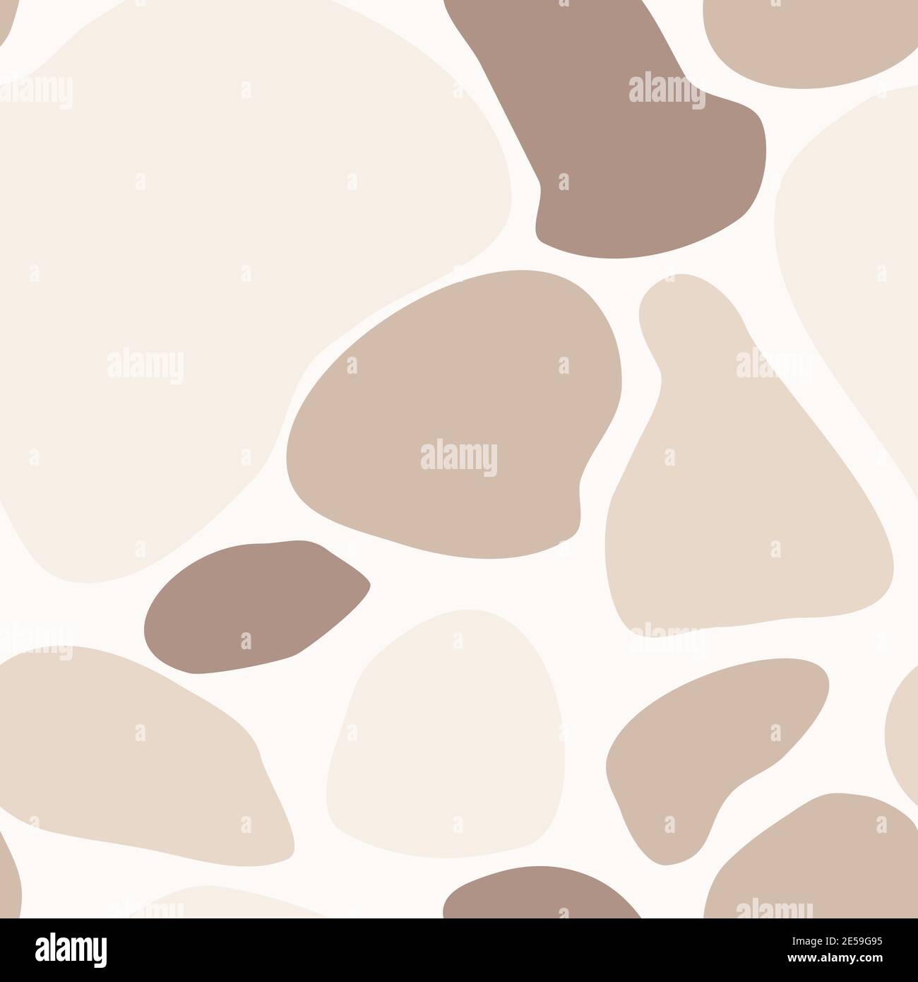 Seamless repeating pattern with organic shapes in soft neutral colors ...