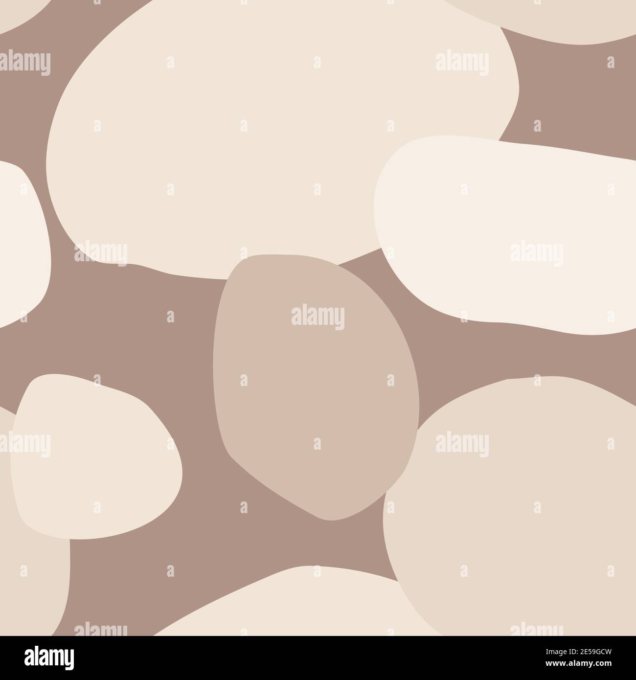 Seamless repeating pattern with organic shapes in soft neutral colors ...