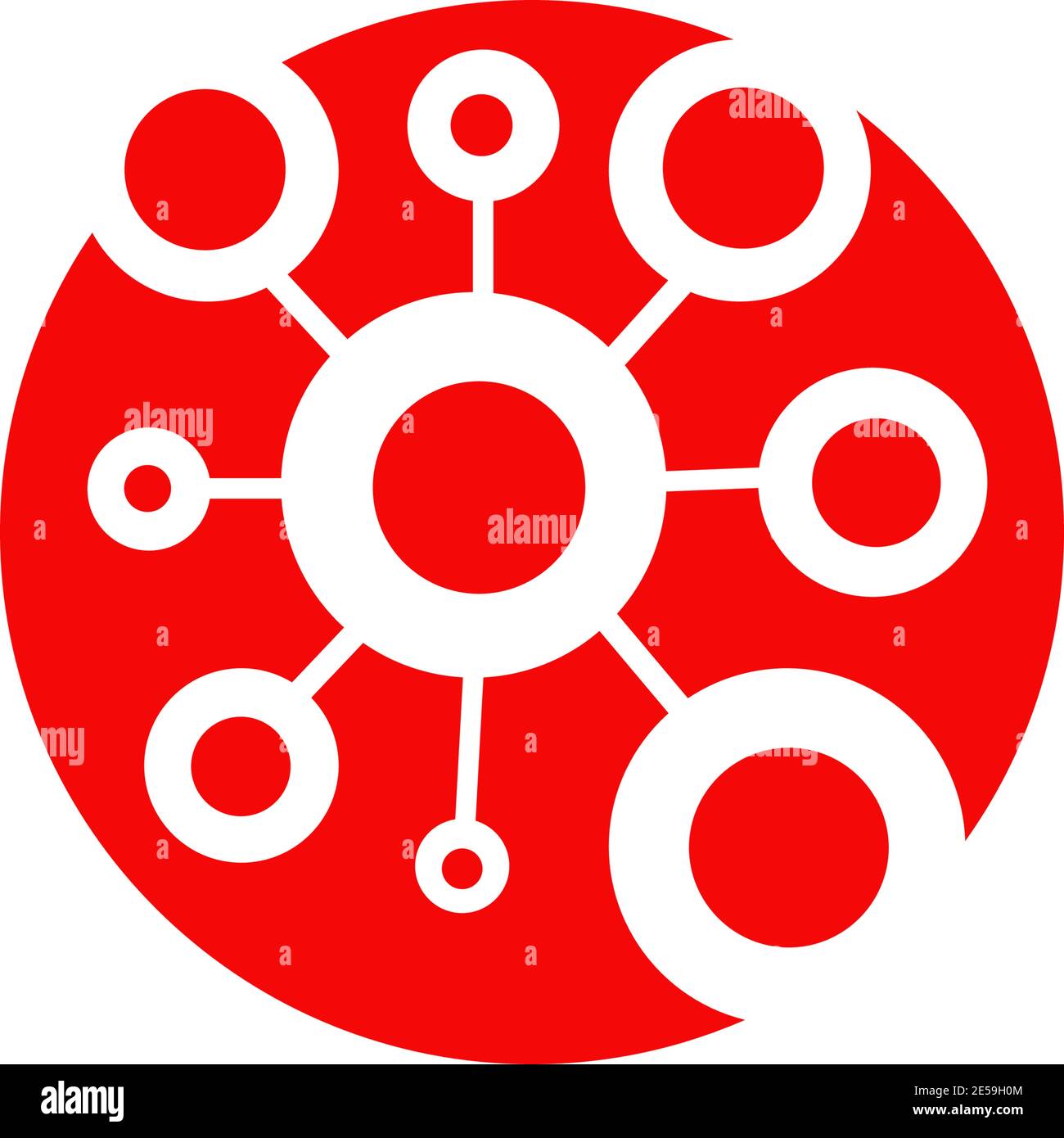 Atom chain icon logo design inspiraiton vector template Stock Vector ...