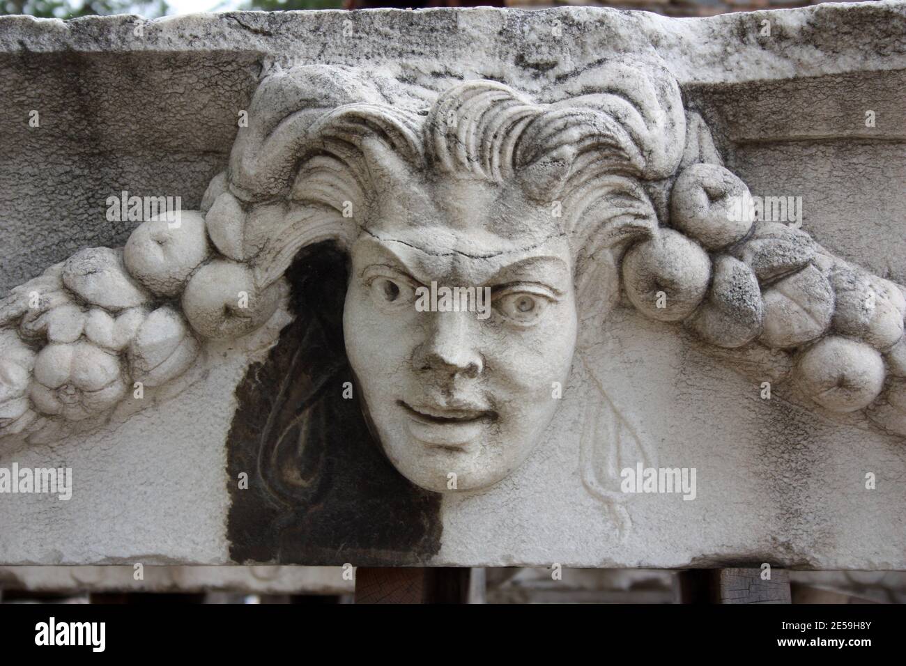 Segment from the wall relief of the Sebasteion in Aphrodisias, Turkey ...