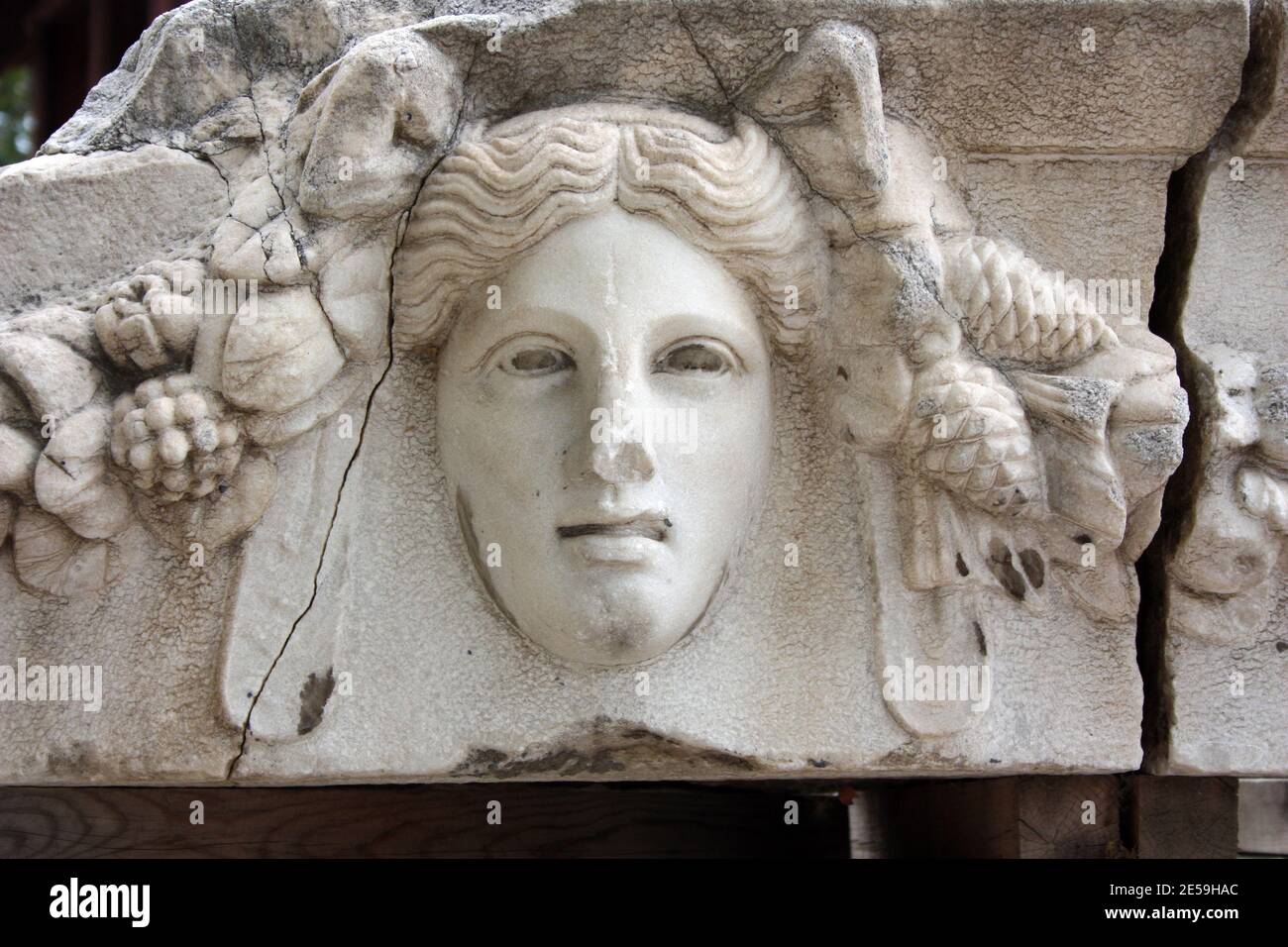 Segment from the wall relief of the Sebasteion in Aphrodisias, Turkey ...