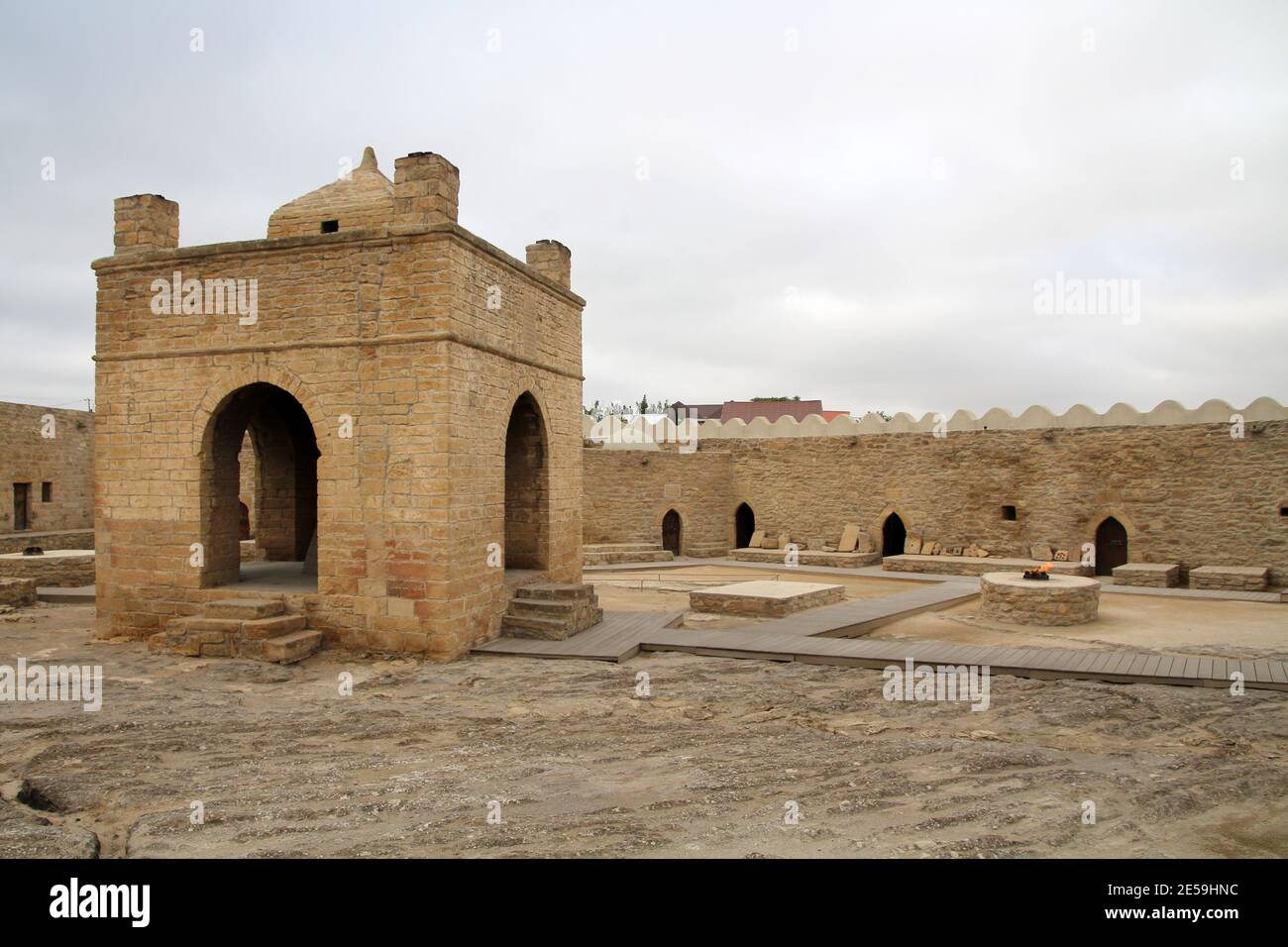 Fire Temple Ateshgah of Baku, Azerbaijan Stock Photo - Alamy