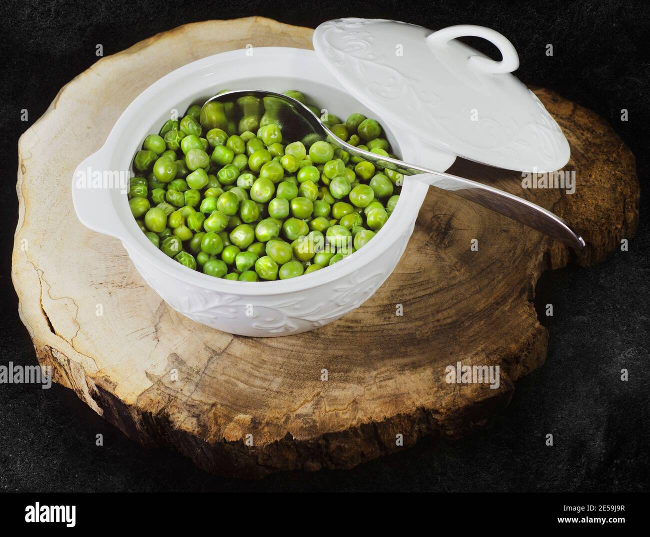 Steamed pea,healthy and delicious food Stock Photo - Alamy