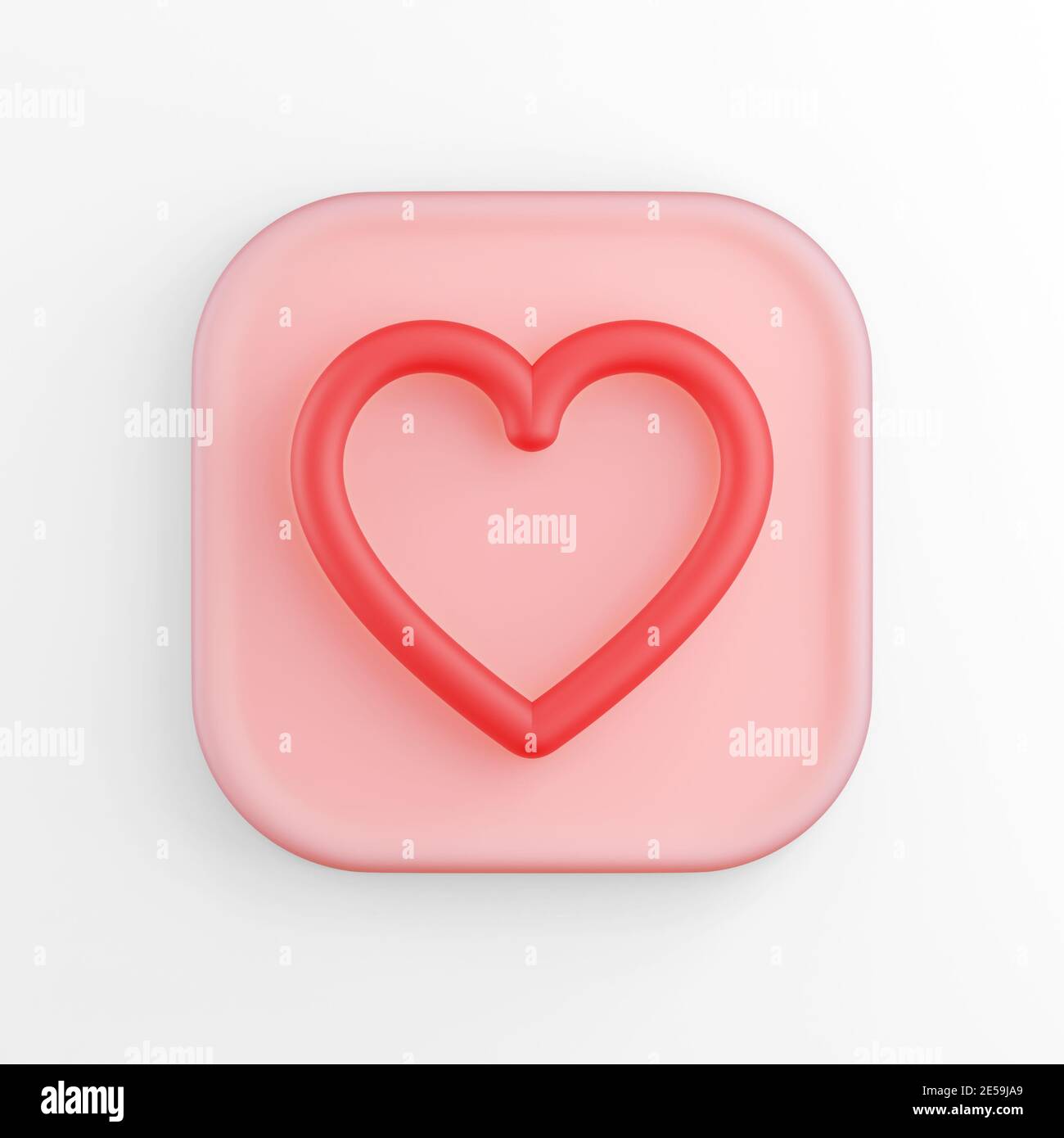Icon red heart contour hi-res stock photography and images - Alamy