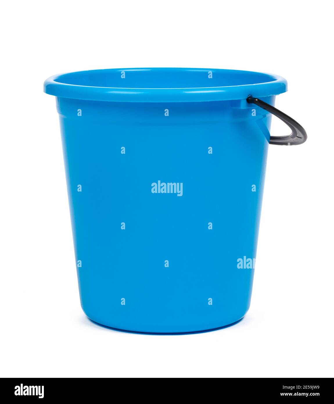 Blue plastic bucket for cleaning isolated on white background Stock ...