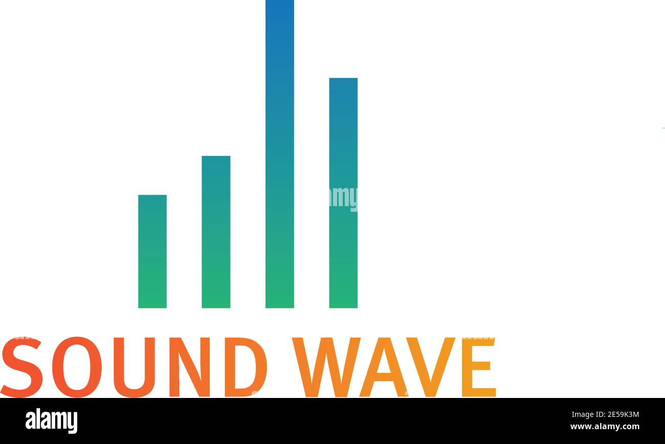 sound wave ilustration vector template Stock Vector Image & Art - Alamy