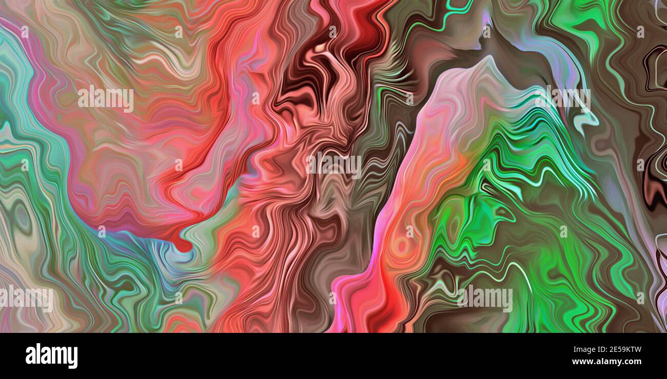 Abstract background. Psychedelic fractal, texture of brush strokes of ...
