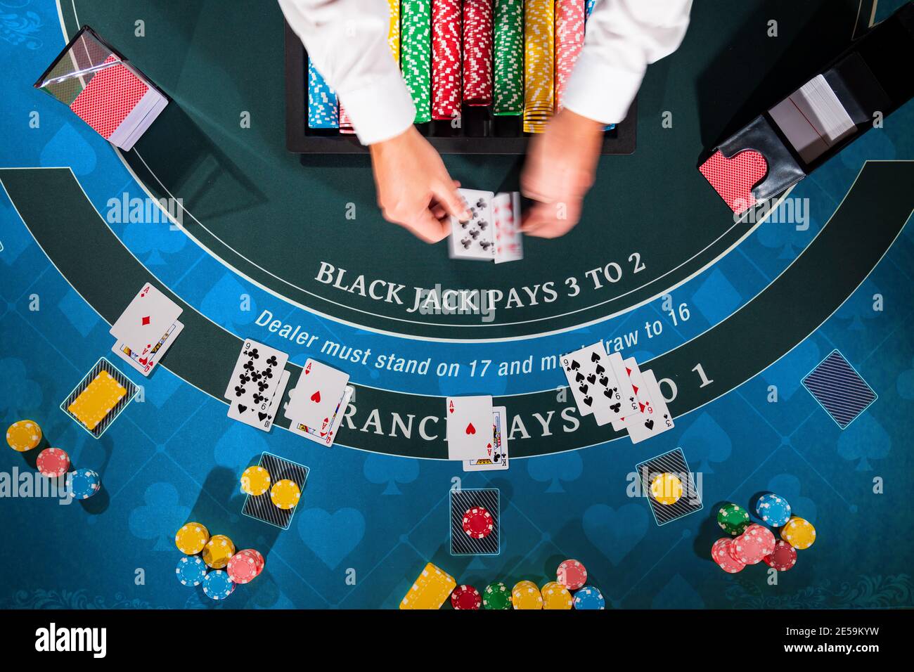 Poker hands set hi-res stock photography and images - Alamy