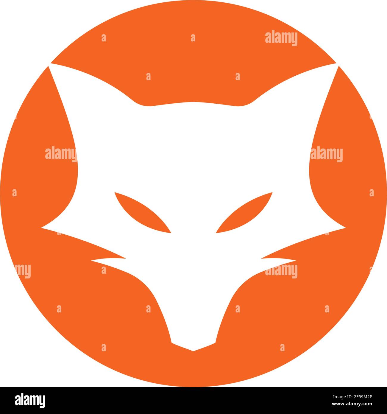 fox logo vector ilustration template Stock Vector Image & Art - Alamy