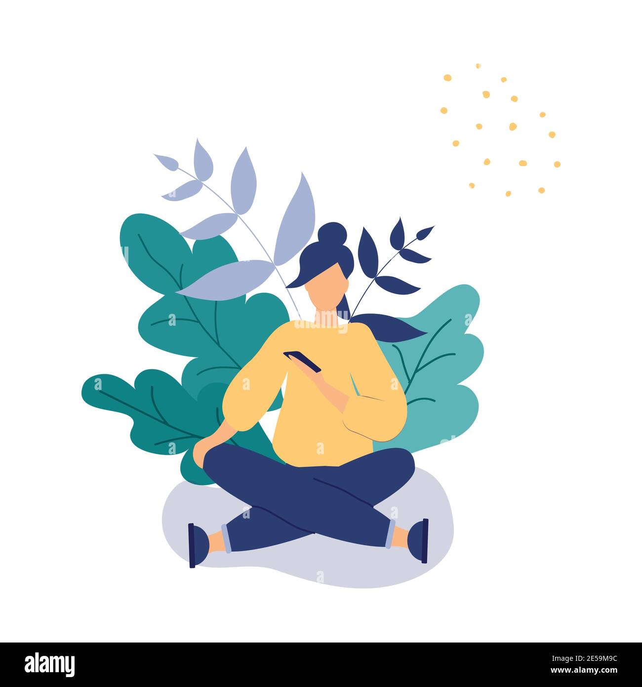 Yoga pose Stock Vector Images - Alamy