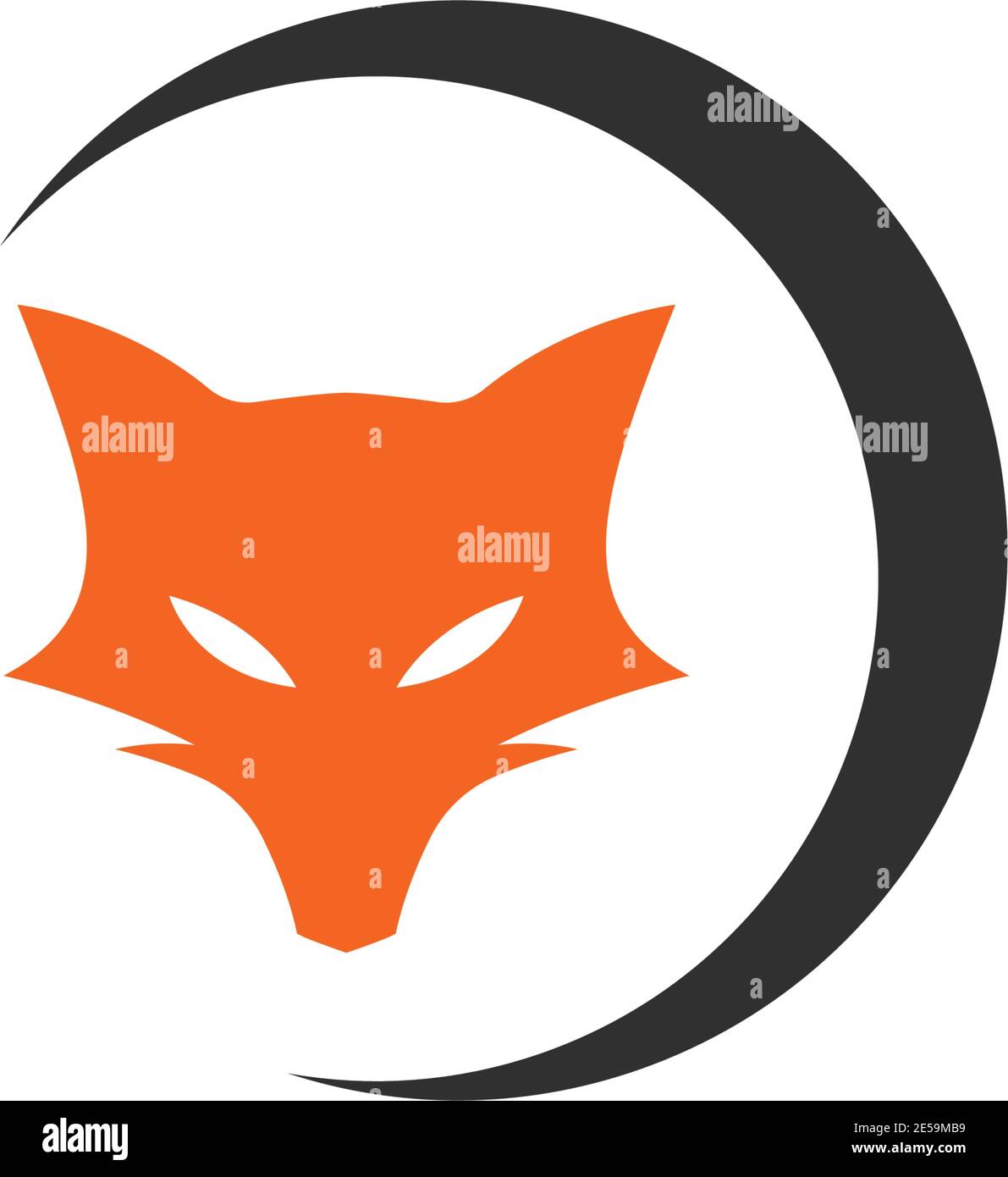 fox logo vector ilustration template Stock Vector Image & Art - Alamy