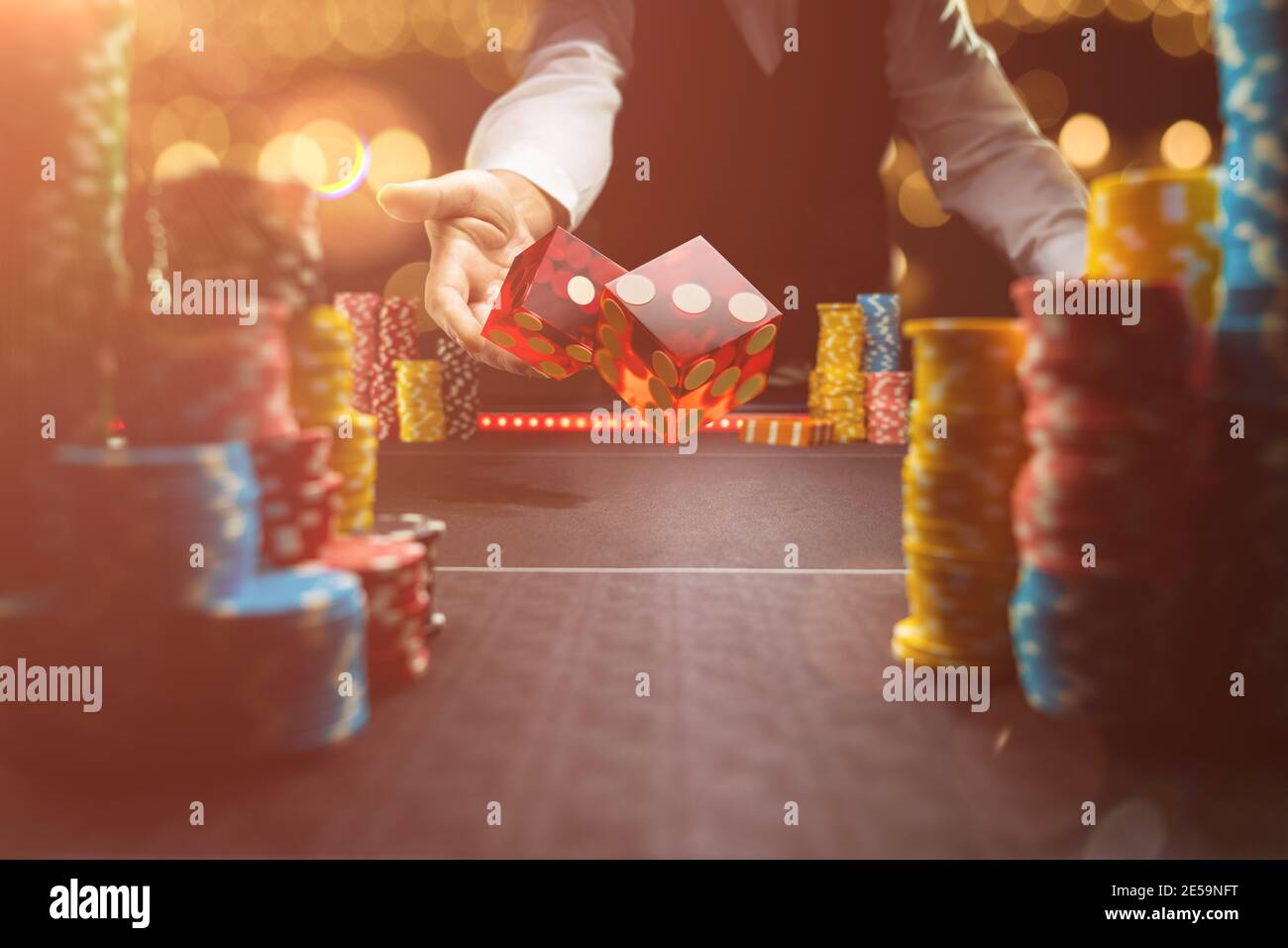 Craps table hi-res stock photography and images - Alamy