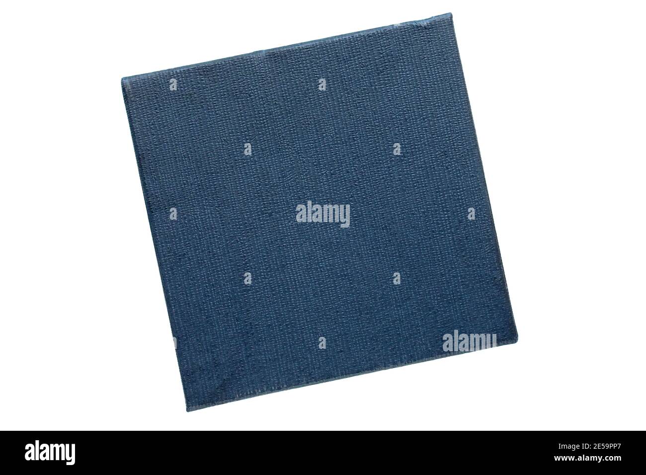 Blue texture square isolated on white background Stock Photo - Alamy