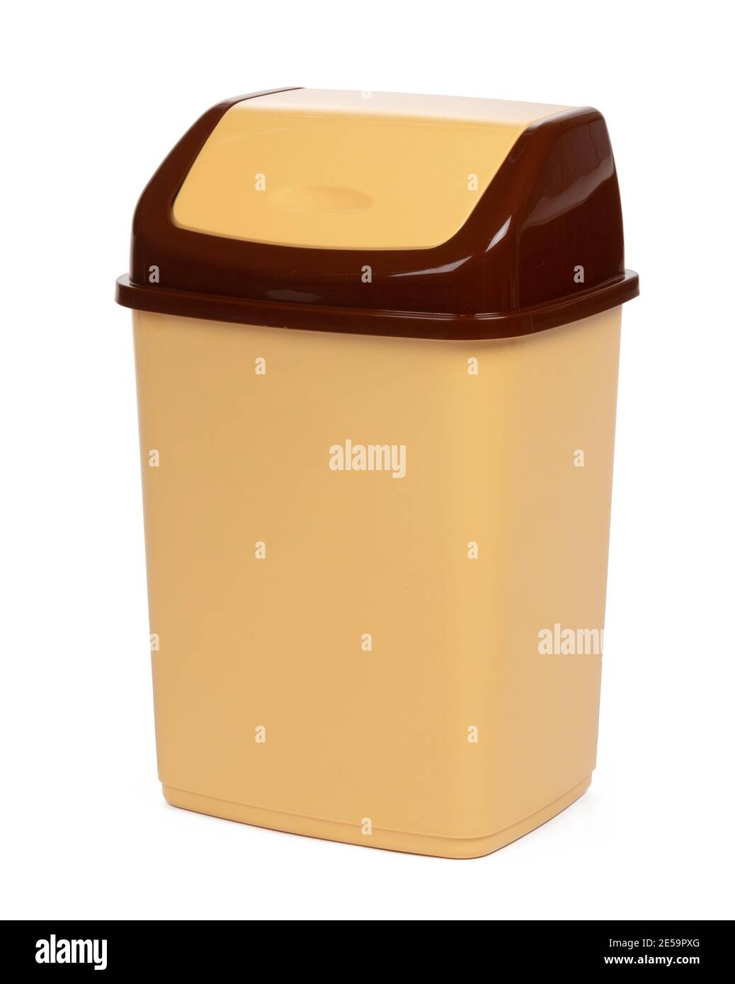 plastic waste bin isolated on white background Stock Photo - Alamy