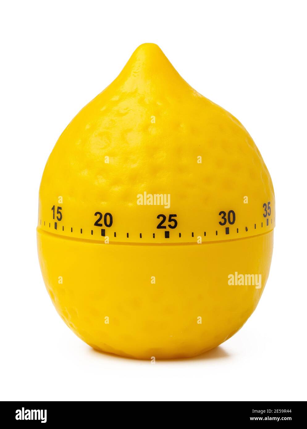 Yellow plastic container for lemon isolated on white background Stock ...