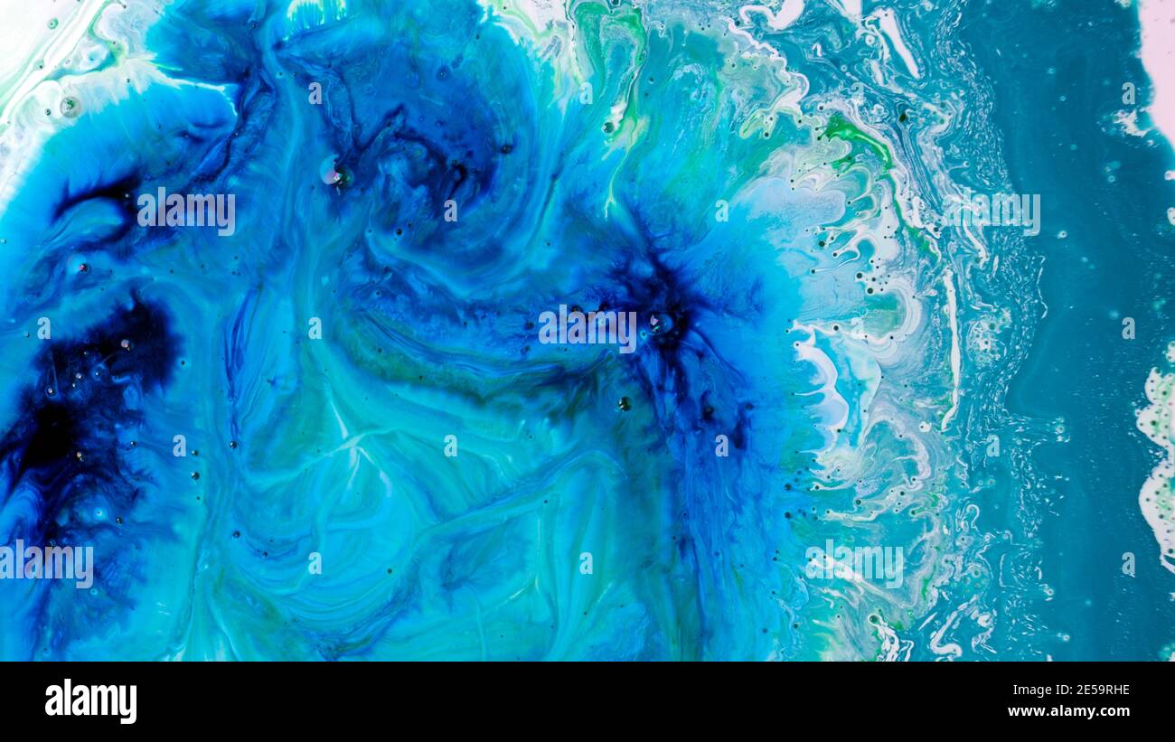 The colors of the aqueous ink are translucent. Abstract multicolored ...
