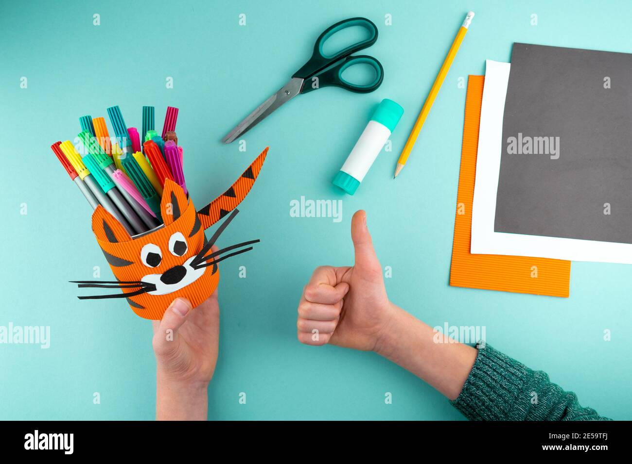 Craft Scissors Glue High Resolution Stock Photography and Images - Alamy