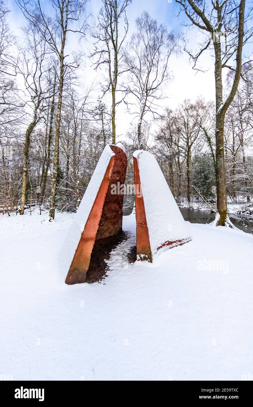 "Threshold" by Natasha Rosling. A walk in the snow along the Forest of ...