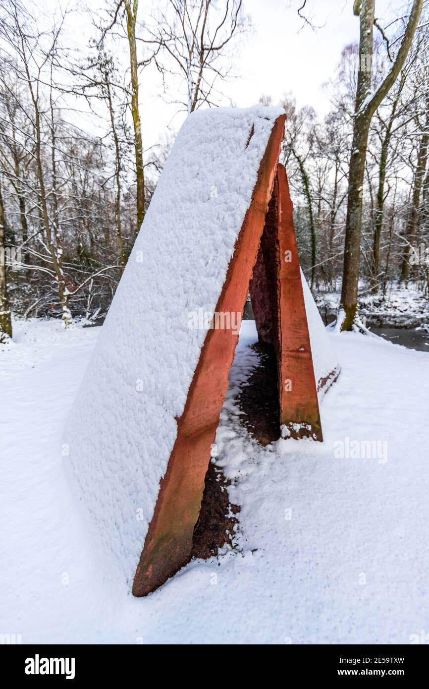 "Threshold" by Natasha Rosling. A walk in the snow along the Forest of ...