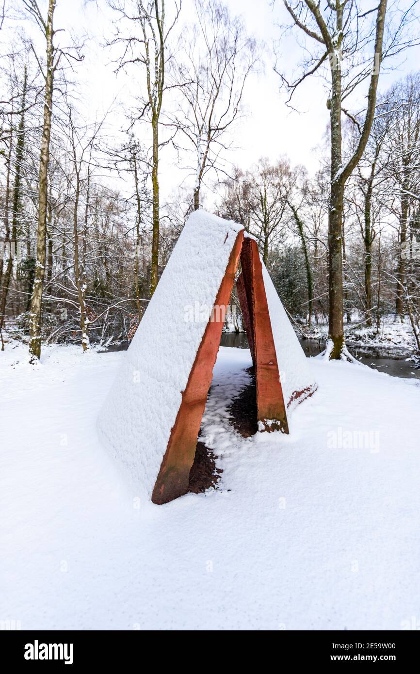 "Threshold" by Natasha Rosling. A walk in the snow along the Forest of ...
