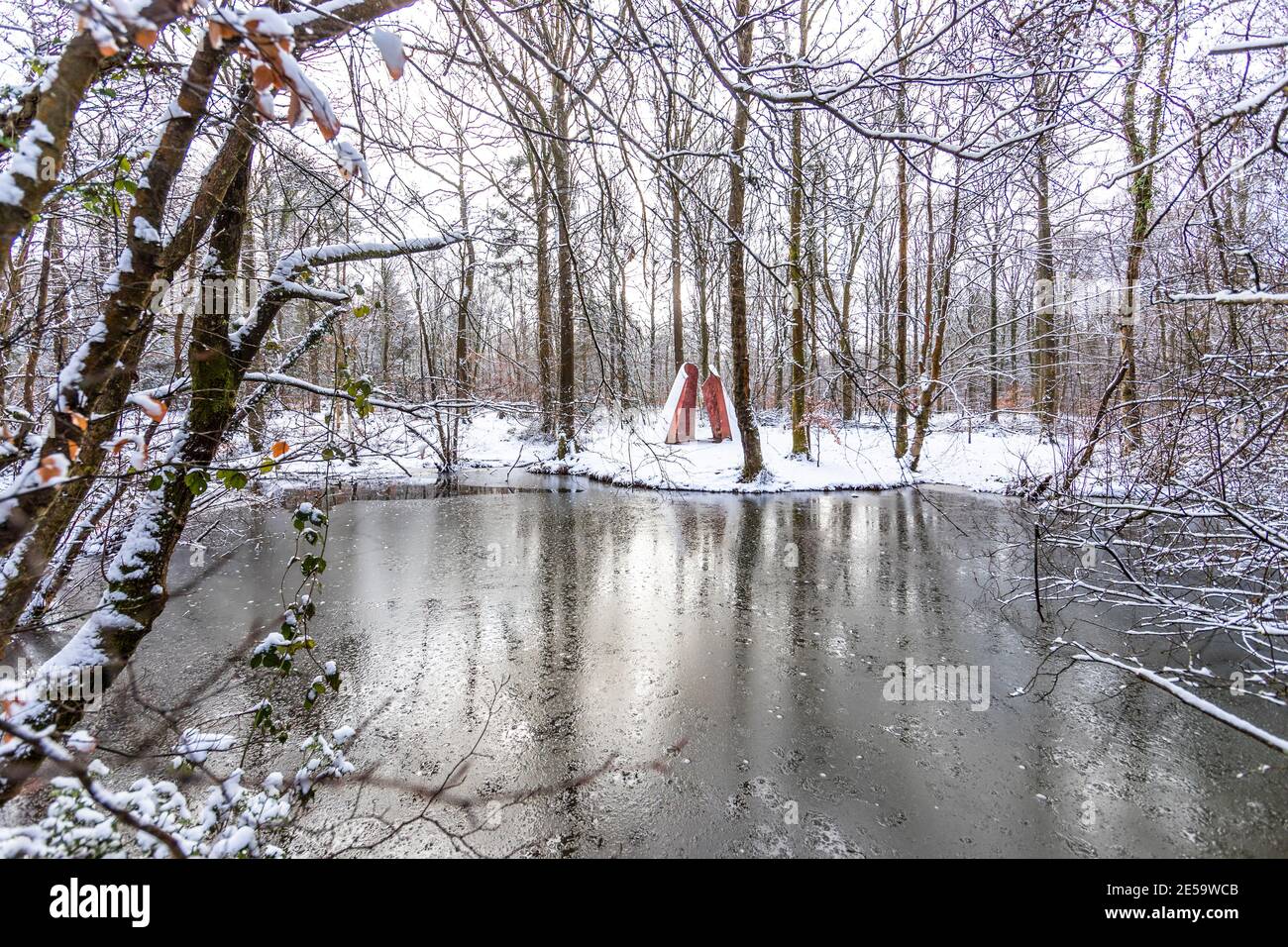 "Threshold" by Natasha Rosling. A walk in the snow along the Forest of ...