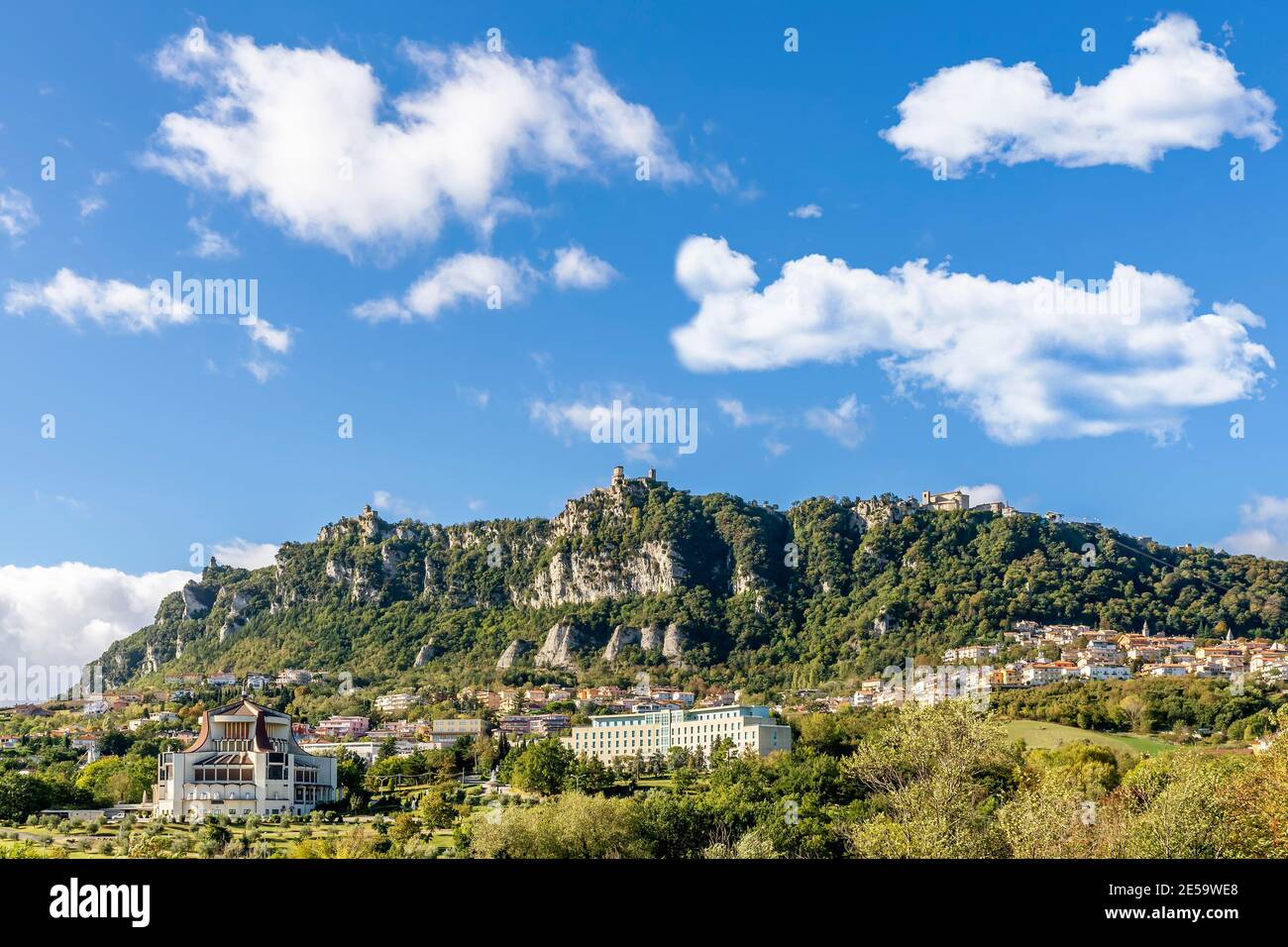 View of the Immaculate Heart of Mary Sanctuary and the fortress of San ...