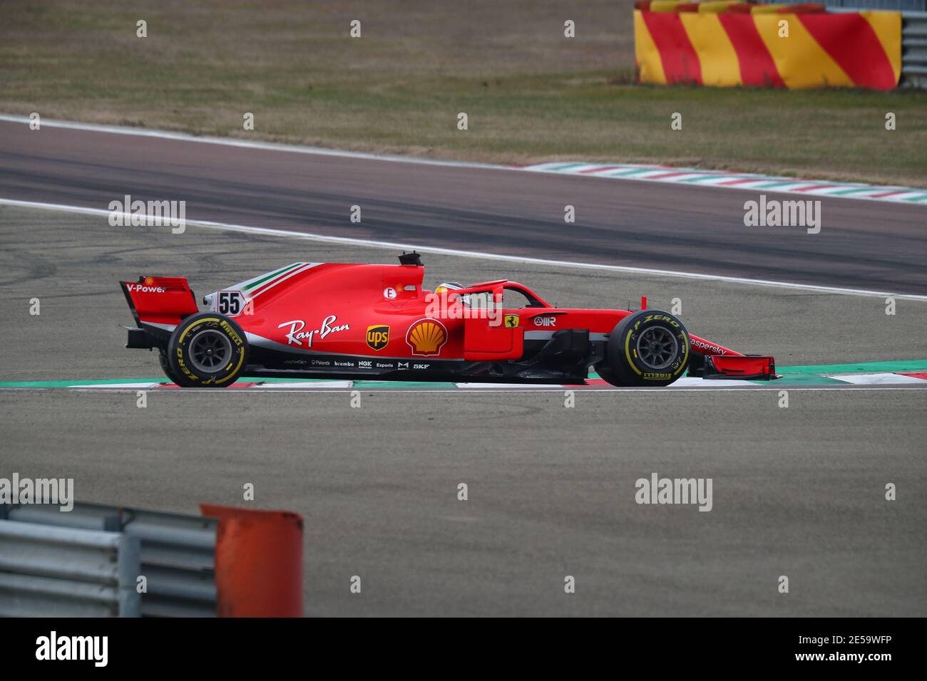 #55 Carlos Sainz Jr Ferrari Formula 1 World championship 2021, drive in ...
