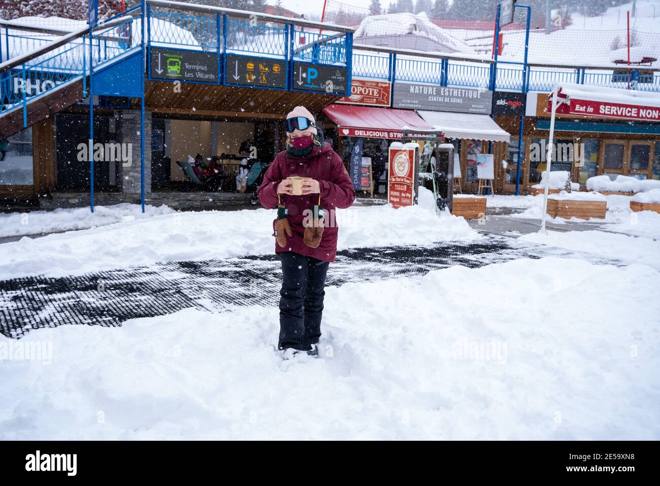 VALLANDRY, SAVOY, FRANCE. JANUARY, 2021 Stock Photo - Alamy