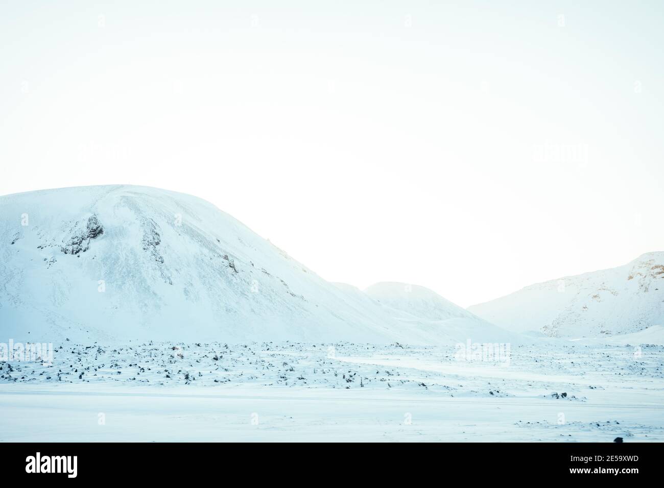 Landscape snowy mountain iceland hi-res stock photography and images ...