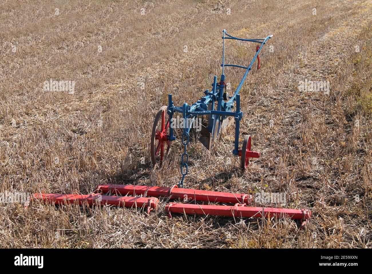 Traditional wooden plough hi-res stock photography and images - Alamy