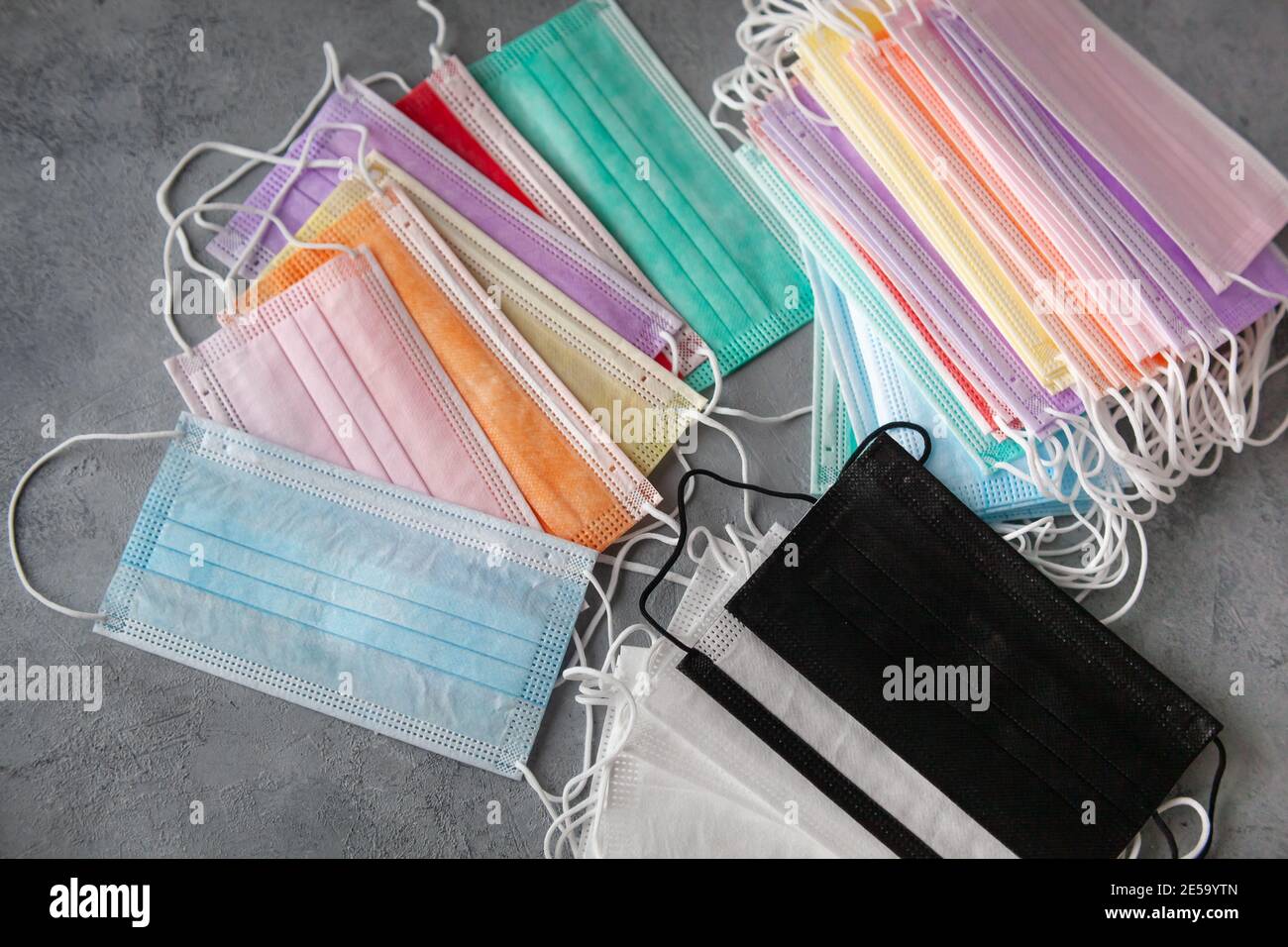 Color Face Medical antivirus Mask, three Ply Disposable, Mouth Anti ...