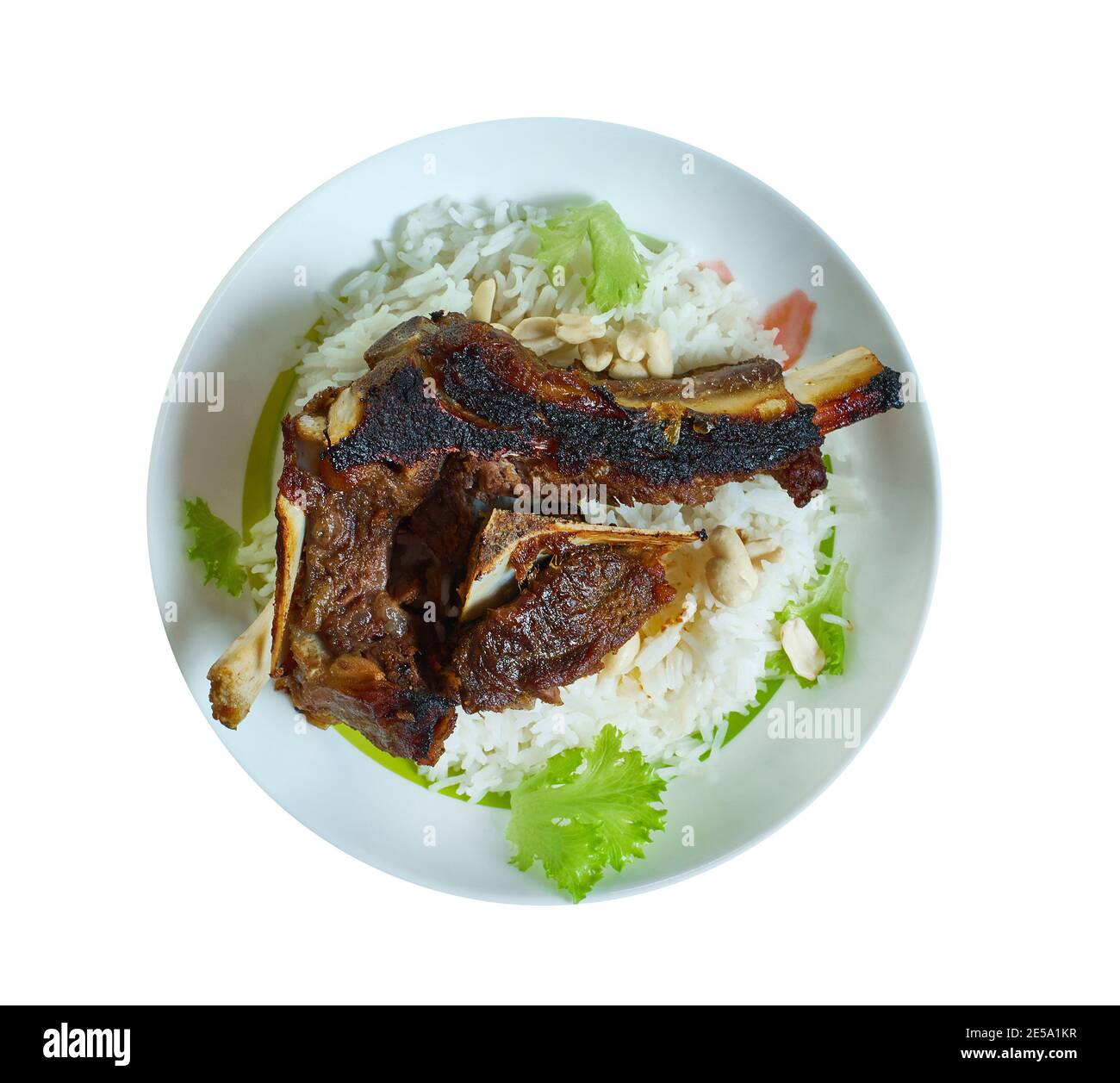 Mofatah al-dajaj - Saudi ethnic chicken rice dish Stock Photo - Alamy