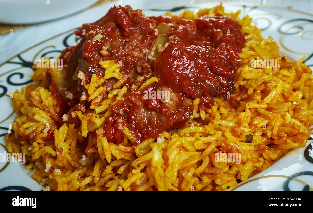 Machboos laham - national dish of Kuwait, machboos laham combines ...