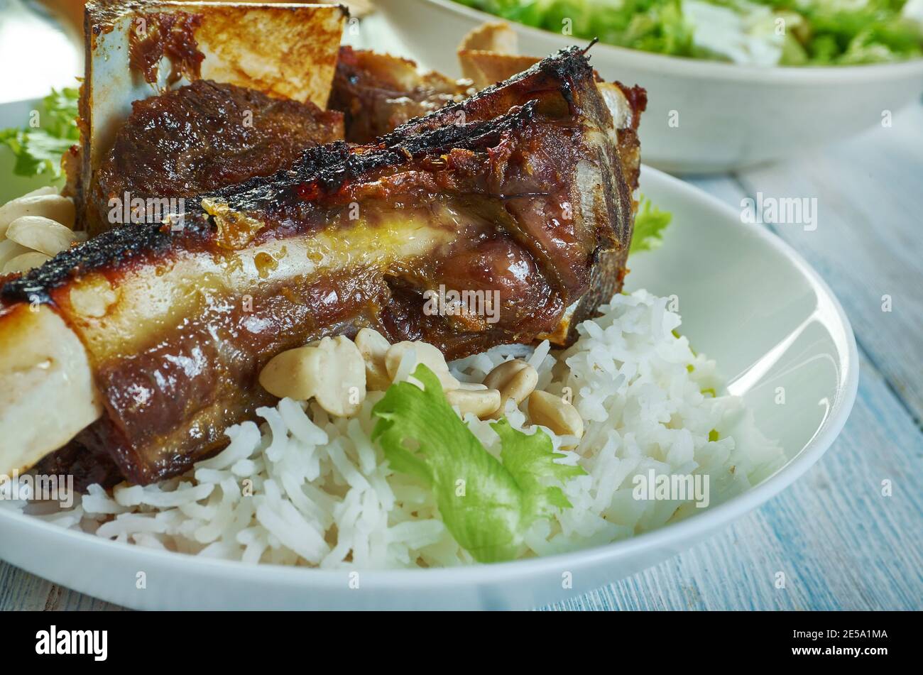 Mofatah al-dajaj - Saudi ethnic chicken rice dish Stock Photo - Alamy