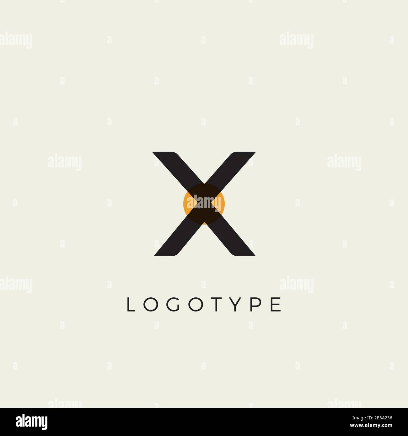Creative letter X for logo and monogram. Minimal artistic style letter ...