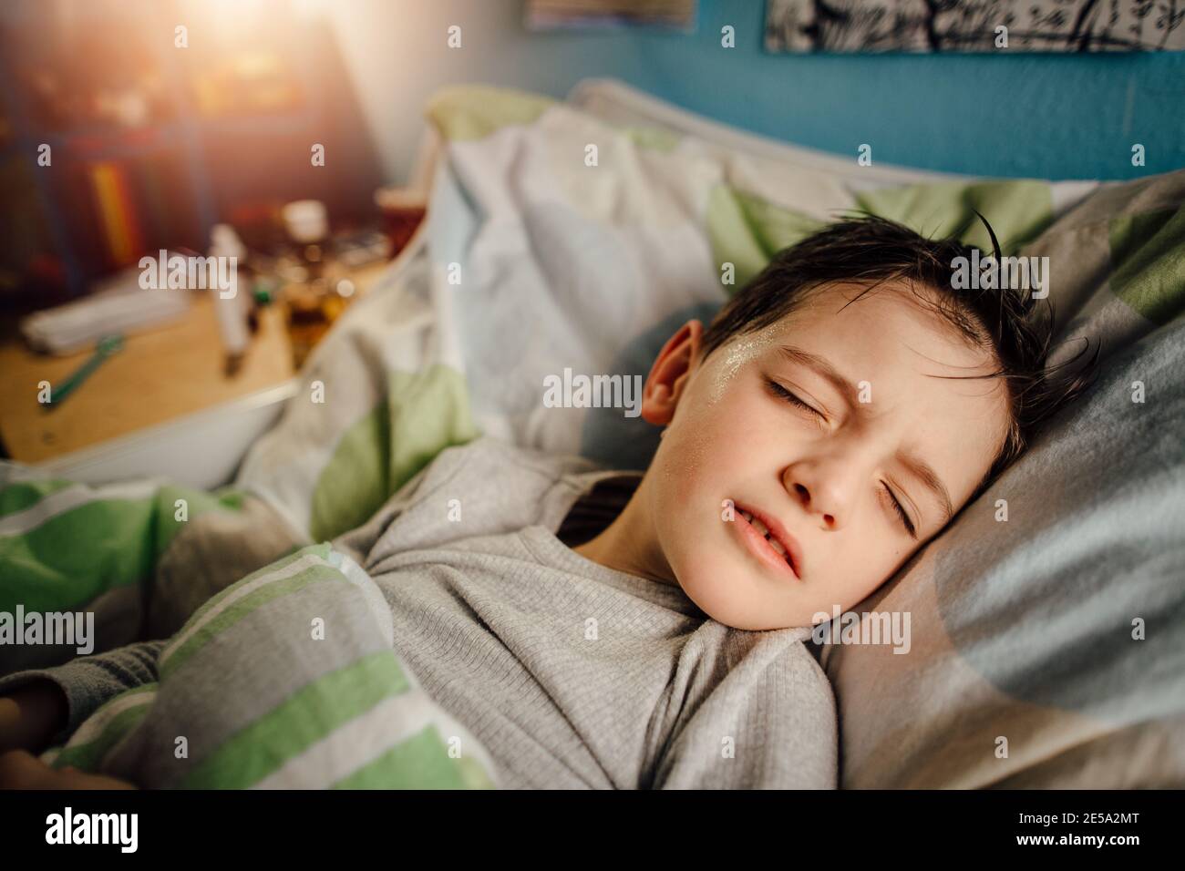 High temperature kid hi-res stock photography and images - Alamy