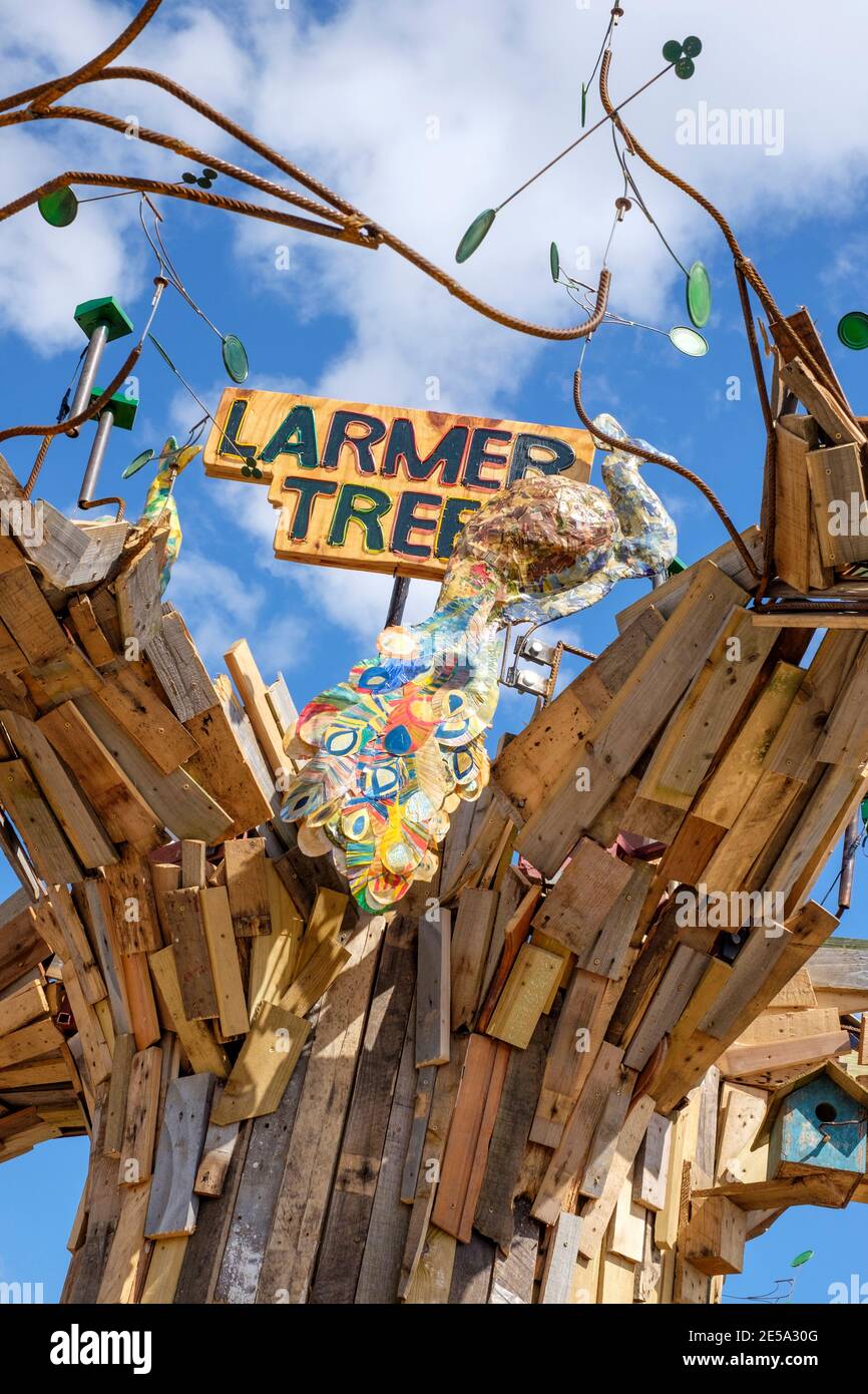 Larmer Tree Festival,UK. Mock-up of 'The Larmer Tree' which acted as a ...