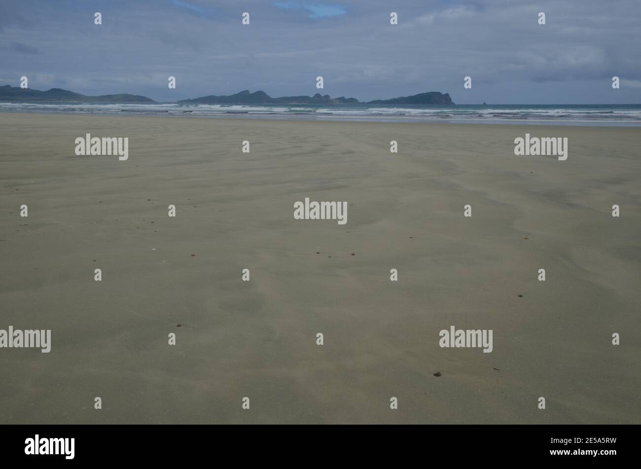 Beach in Mason Bay. Stewart Island. Rakiura National Park. New Zealand ...
