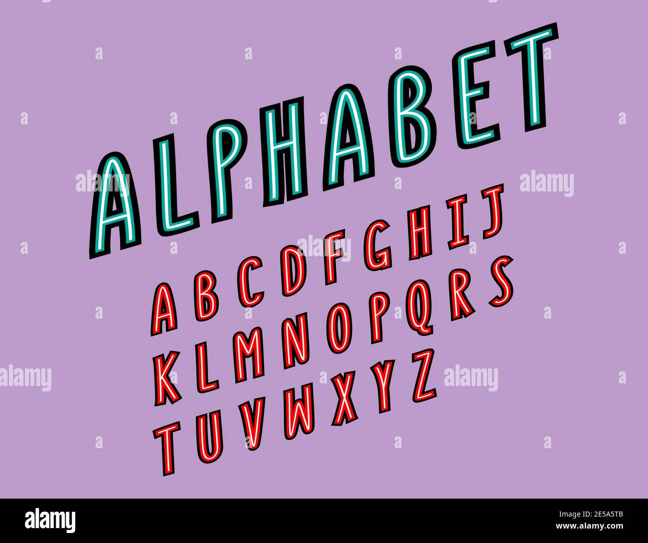 Modern Typography Alphabet