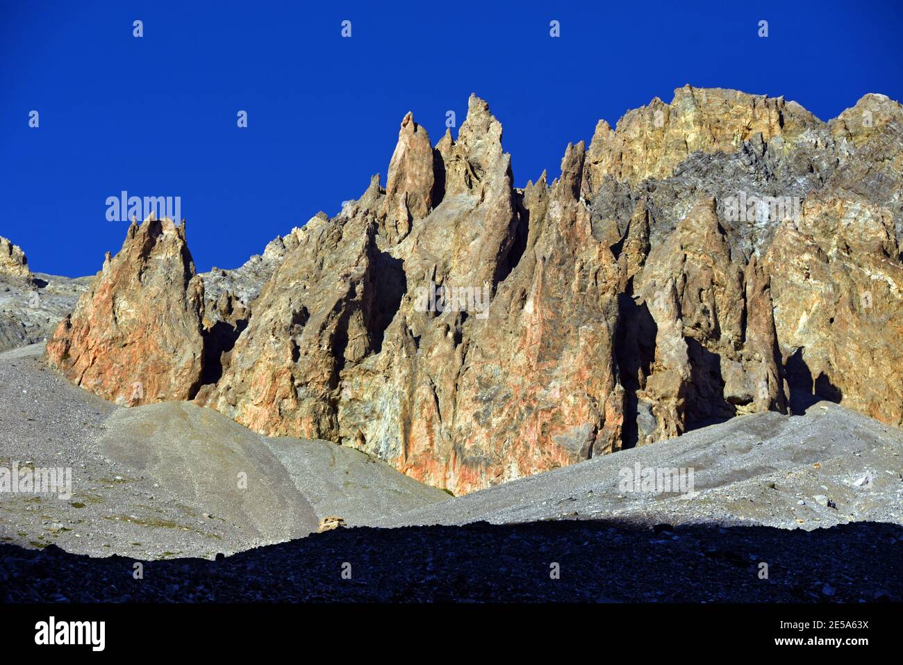 Casse Deserte near the pass of Izoard, France, Hautes Alpes, Arvieux ...