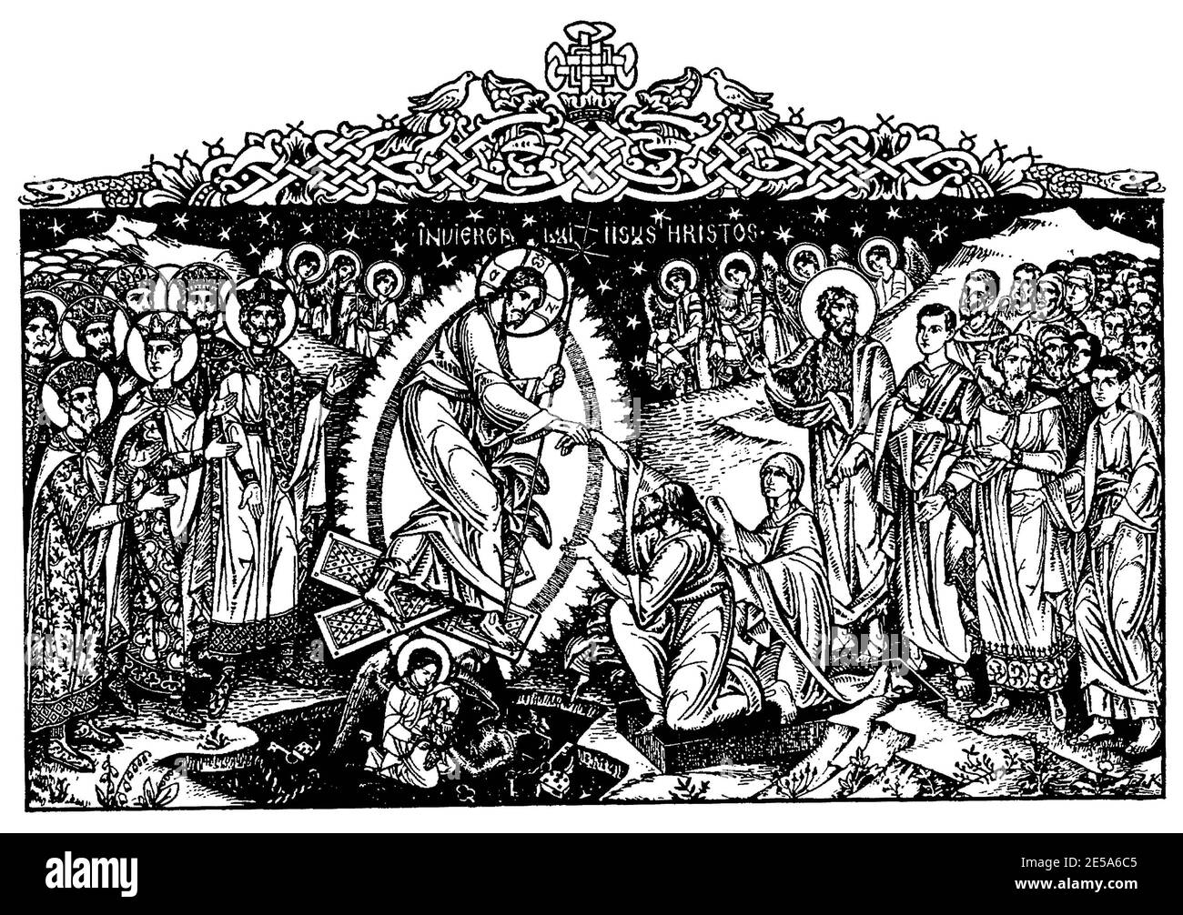 orthodox book headers from gospel Stock Photo - Alamy