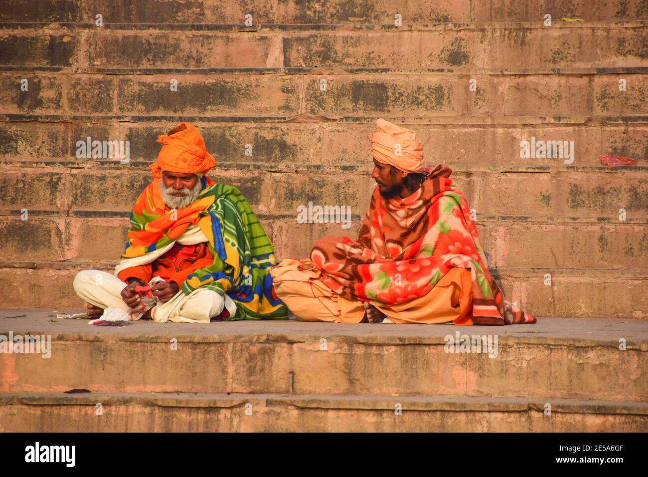 Indian Gentlemen, Ghats, Varanasi, India Stock Photo - Alamy