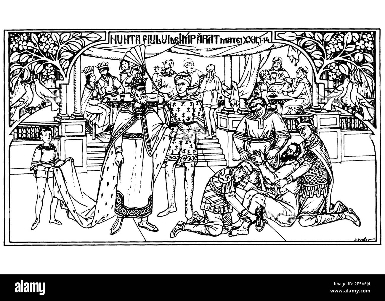 biblical images book headers gospel of jesus Stock Photo - Alamy